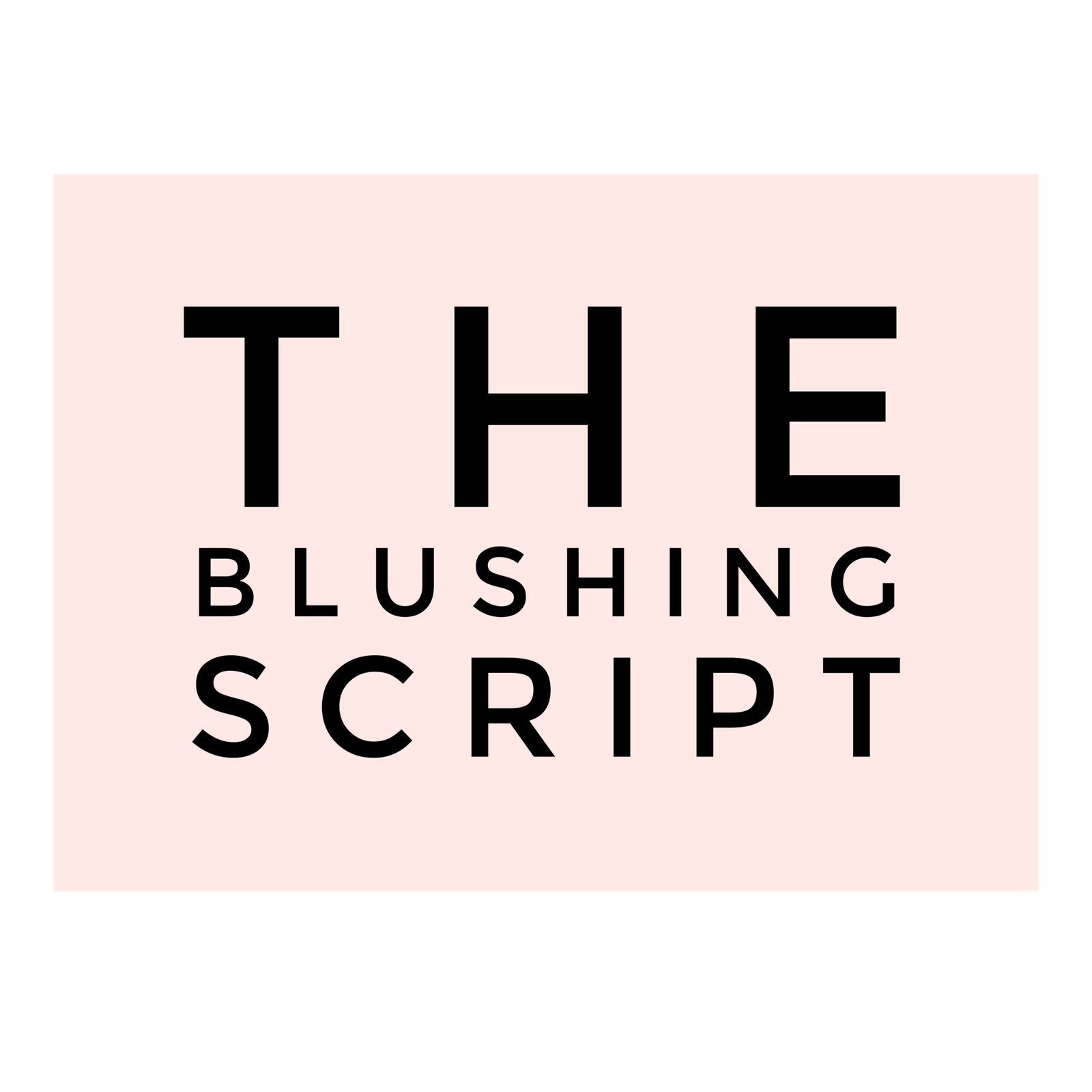 the blushing script - handmade by lindsey